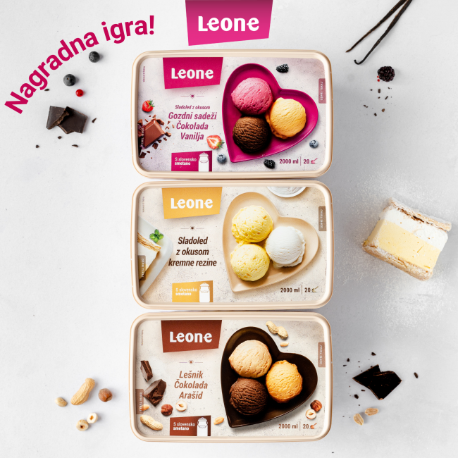 Nagradna igra: LEONE podarja SLADOLED za celo poletje!